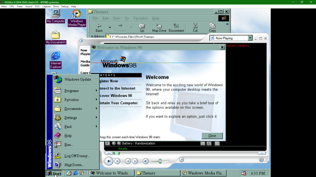 Best Methods to Run Windows 98: VM vs Emulation vs Hardware – Donny Cowell